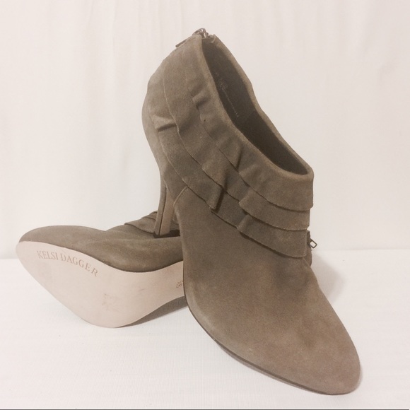 Kelsi Dagger | Shoes | Kelsi Dagger Dorothy Olive Suede Booties | Poshmark