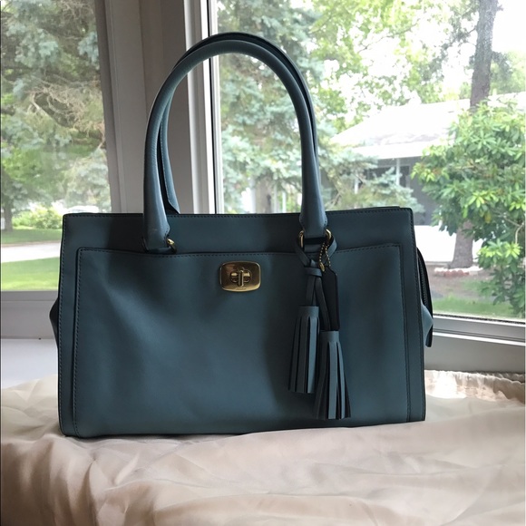 Coach | Bags | Coach Legacy Chelsea Carryall Robins Egg Blue | Poshmark
