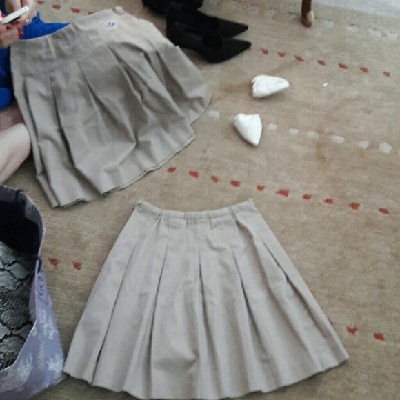 Mills | Skirts | Mills Beige School Girl Uniforms | Poshmark