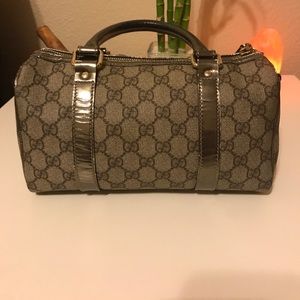 Gucci | Bags | Authentic Gently Used Gucci Boston Gold Metallic | Poshmark