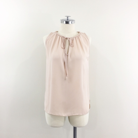 Eight Sixty | Tops | Eight Sixty Gathered Tie Pale Pink Tank | Poshmark