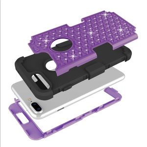 Accessories | Purple Iphone 7 Plus Also Fits Iphone 6s Plus Case | Poshmark