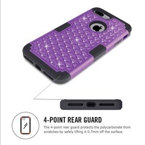 Accessories | Purple Iphone 7 Plus Also Fits Iphone 6s Plus Case | Poshmark