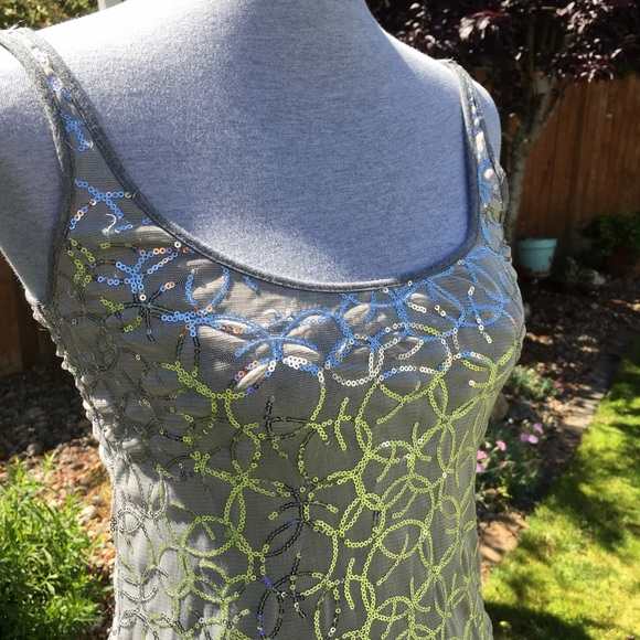 Express | Dresses | Express Silver Micro Mini Dress | Poshmark