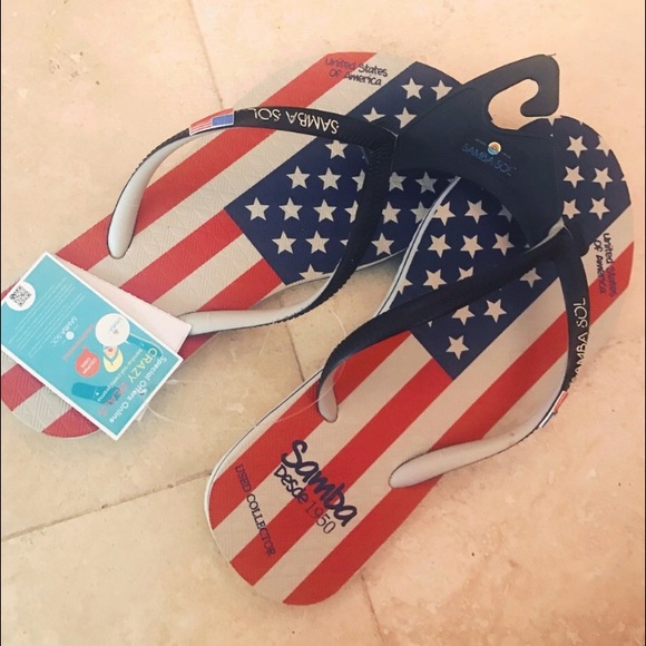 Samba Sol | Shoes | Samba Sol American Flag Flip Flops | Poshmark