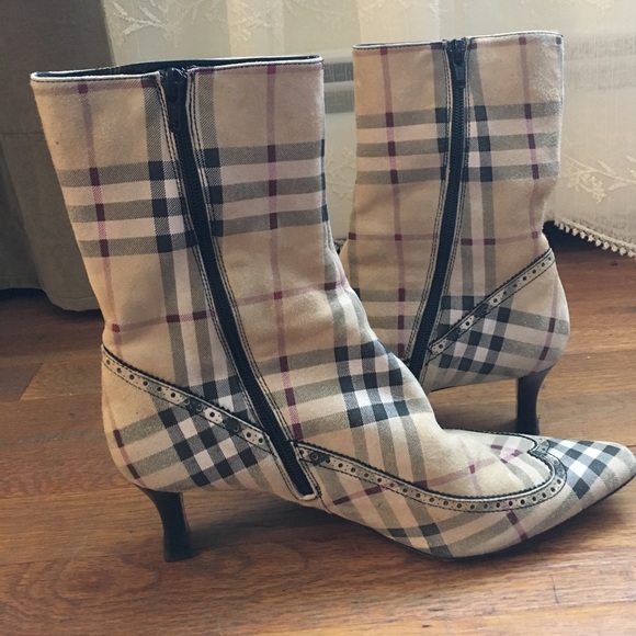Burberry | Shoes | Burberry House Check Boots Vintage Authentic | Poshmark