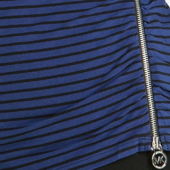 MICHAEL Michael Kors | Tops | 2 Michael Kors Striped Side Zipper Top ...