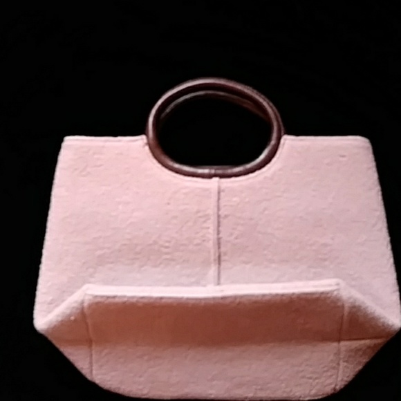 indeed | Bags | Indeed Wool Tote Purse W Leather Handles5 X 9 In | Poshmark