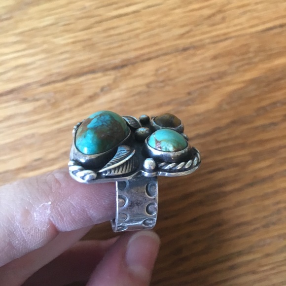 Vintage | Jewelry | Vintage Signed Massive Ring With Turquoise | Poshmark