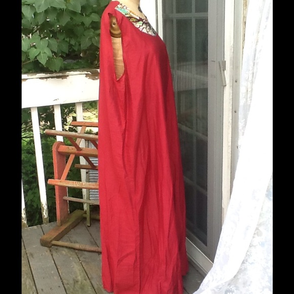 Vintage | Dresses | Vtg Ethnic Hippie Festival Boho Duster Dress | Poshmark