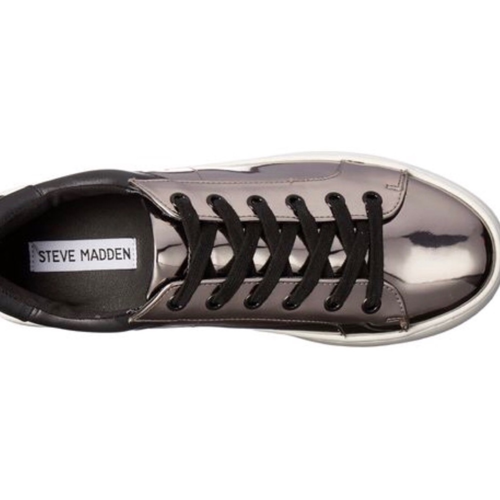 Steve Madden Metallic Pewter Platform (Brand New) - Gem