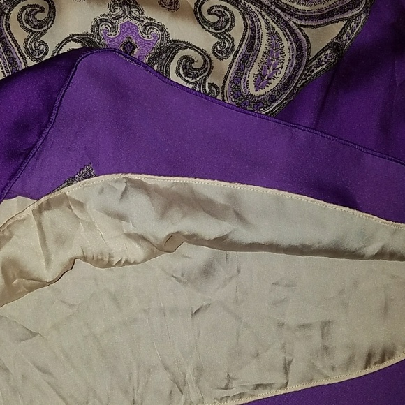 Max Studio | Dresses | Max Studio Purple Paisley Lined Dress M | Poshmark