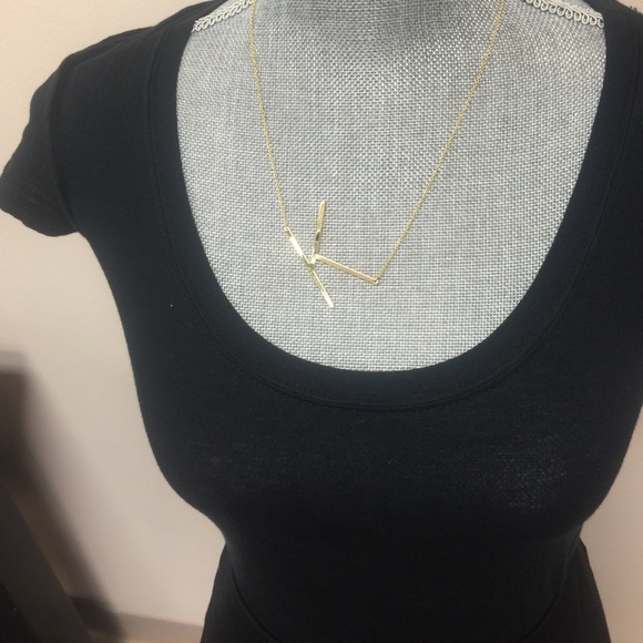 Jewelry | Large Sideways Initial K In The Gold Nwt | Poshmark
