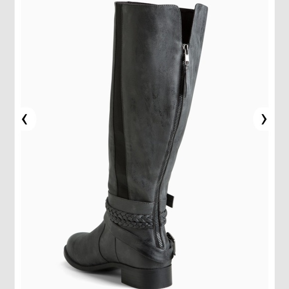 torrid | Shoes | Wide Width Calf Braided Strap Buckle Boots | Poshmark
