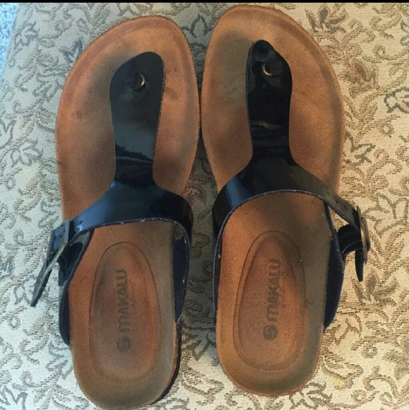 Makula | Shoes | Makula Black Patent Leather Thong Sandals | Poshmark
