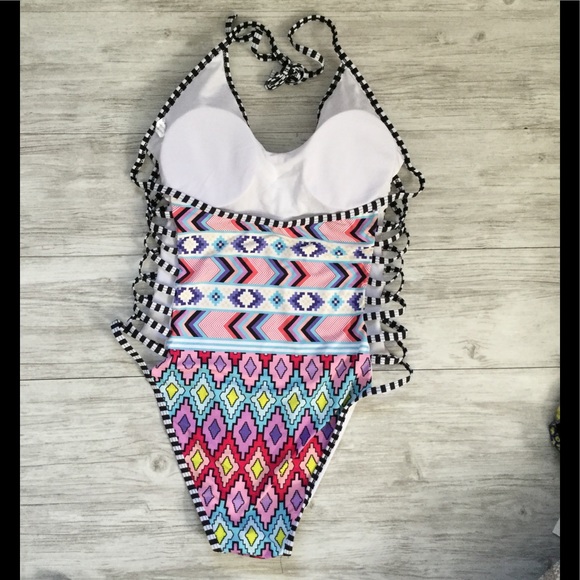 Twilight Gypsy Collective | Swim | Geometric Print One Piece Swimsuit ...