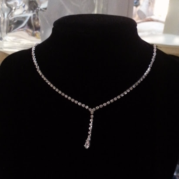 Jewelry | Rhinestone Y Necklace Nwot 18 | Poshmark