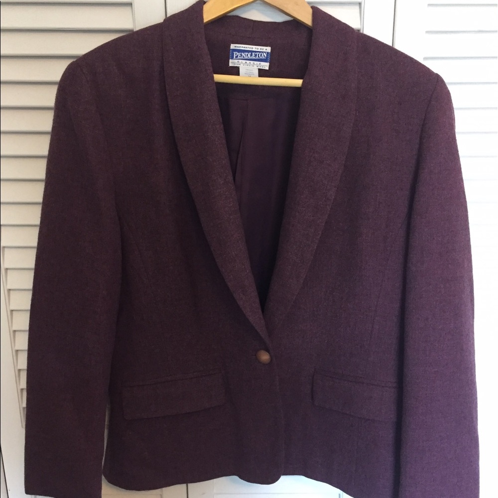 1990s Pendleton Burgundy Blazer - Gem