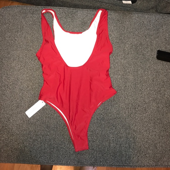 Swim | Classic Vintage Red Swimsuit | Poshmark