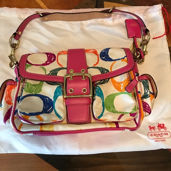 Coach | Bags | Beautiful Colorful Coach Bag | Poshmark