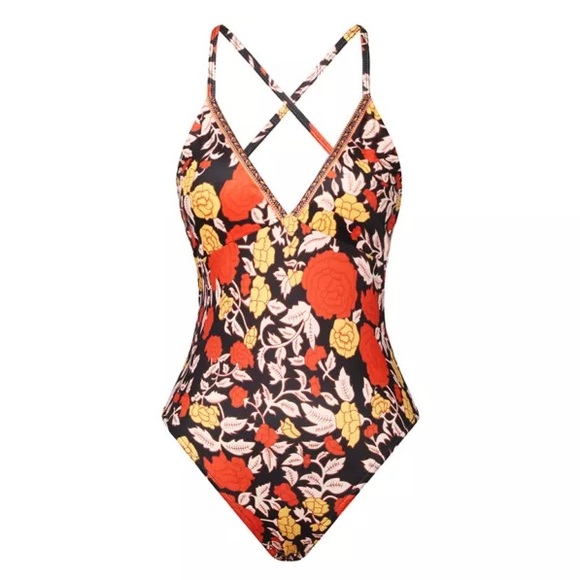 austin gal | Swim | Spanish Rose Onepiece Swimsuit Monokini Noire New ...