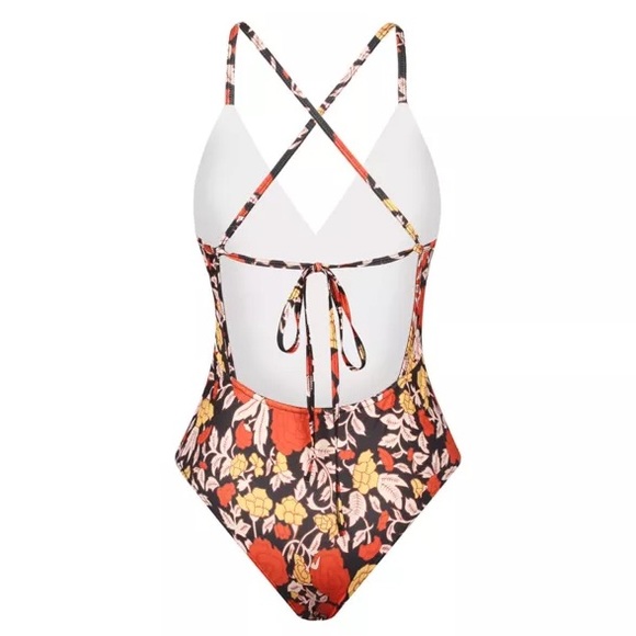 austin gal | Swim | Spanish Rose Onepiece Swimsuit Monokini Noire New ...