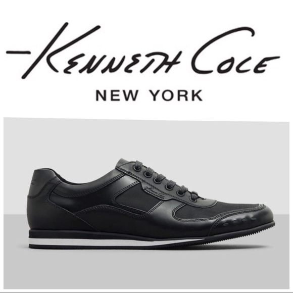 Kenneth Cole | Shoes | New Kenneth Cole Leather Tag Em Low Sneaker 75 ...