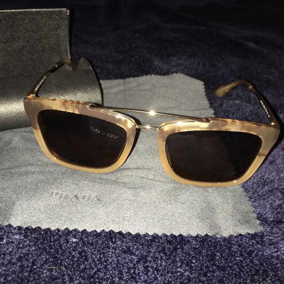 Prada | Accessories | Prada Tortoiseshell And Metal Aviator Sunglasses ...