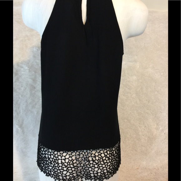 Monteau | Tops | Nwt Monteau Black Lace Razor Back Top | Poshmark