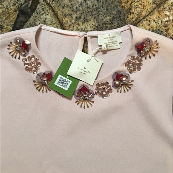 kate spade | Tops | Nwt Kate Spade Alexandria Embellished Top | Poshmark