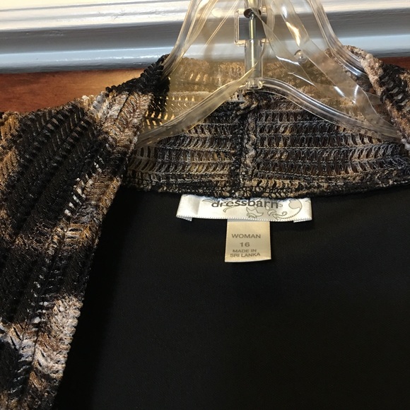 Dress Barn | Dresses | Dressbarn Plus Size Black Dress With A Jacket ...