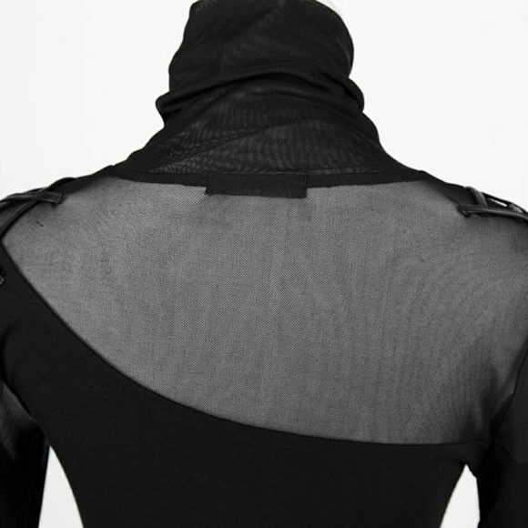 Punk Rave | Tops | Nwt Longsleeve Mesh Sheer Punk Rave Shirt Gothic ...