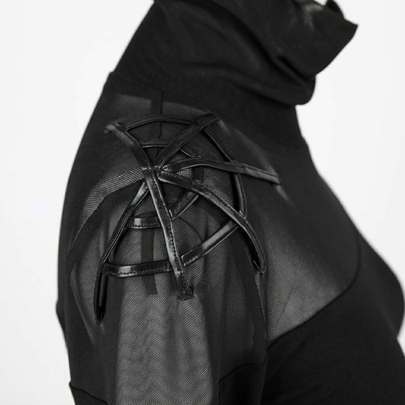 Punk Rave | Tops | Nwt Longsleeve Mesh Sheer Punk Rave Shirt Gothic ...