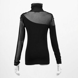 Punk Rave | Tops | Nwt Longsleeve Mesh Sheer Punk Rave Shirt Gothic ...