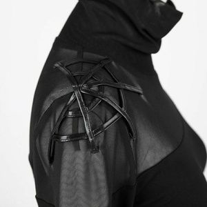 Punk Rave | Tops | Nwt Longsleeve Mesh Sheer Punk Rave Shirt Gothic ...
