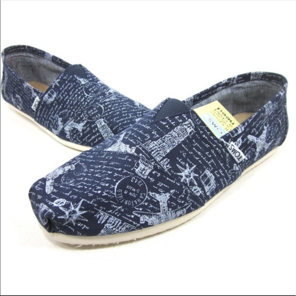 Toms | Shoes | Toms Mens Classics Navy Destination Navywhite | Poshmark