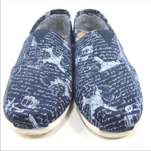 Toms | Shoes | Toms Mens Classics Navy Destination Navywhite | Poshmark