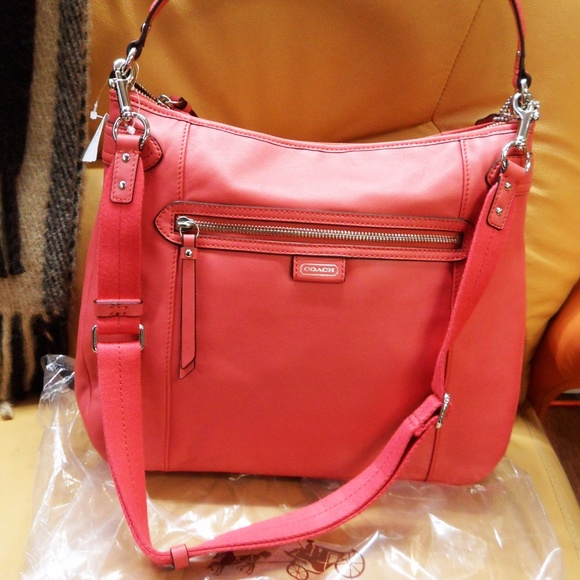 Coach | Bags | Coach Coral Leather Bag New With Tags | Poshmark