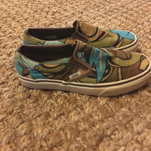 Vans | Shoes | Vans Classic Canvas Slip On Rare Pattern | Poshmark