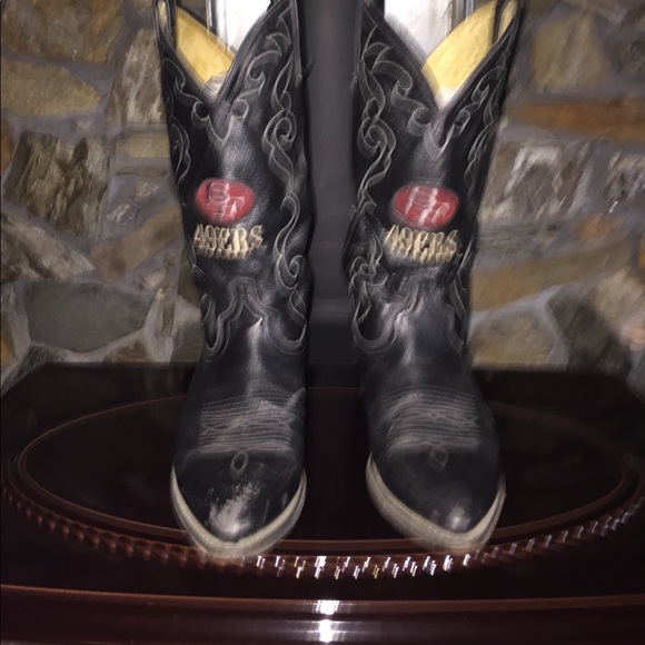 ACME | Shoes | Acme 49ers Logo Cowboy Boots | Poshmark