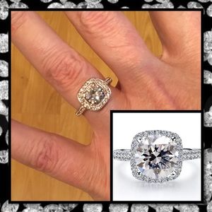 Glam Squad 2 You | Jewelry | Just In 375ct Vvs Stunning 925 Ring Sz 725 ...