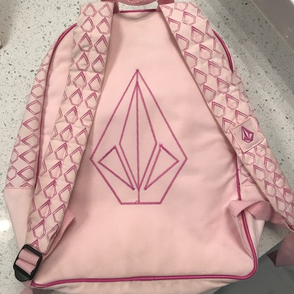Volcom | Bags | Baby Pink Volcom Backpack | Poshmark