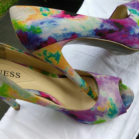 Guess | Shoes | Purple Multi Color Shoe | Poshmark