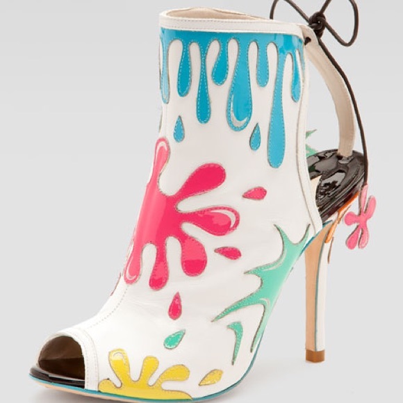 Sophia Webster | Shoes | Sophia Webster Arty Party Paint Splatter ...