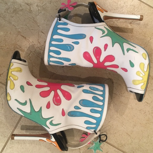 Sophia Webster | Shoes | Sophia Webster Arty Party Paint Splatter ...