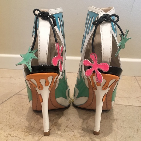 Sophia Webster | Shoes | Sophia Webster Arty Party Paint Splatter ...