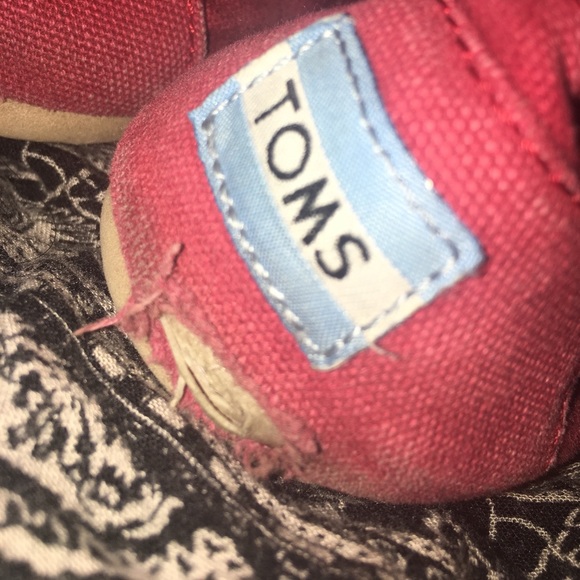 Toms | Shoes | Red Toms 75 | Poshmark