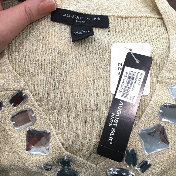 august silk | Tops | Nwt August Silk Knit | Poshmark