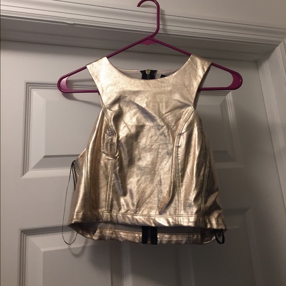 Forever 21 | Tops | Bronze Crop Top | Poshmark