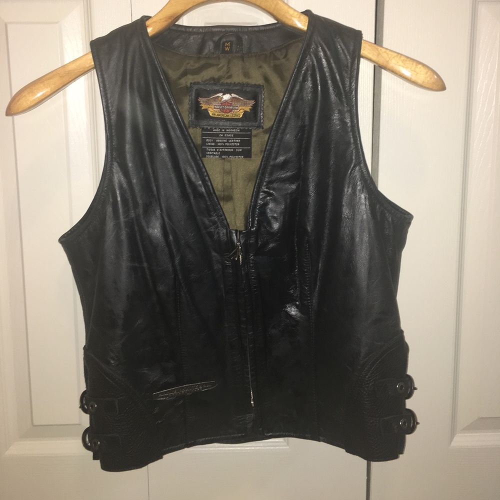 Genuine Harley Davidson Leather Vest - Gem